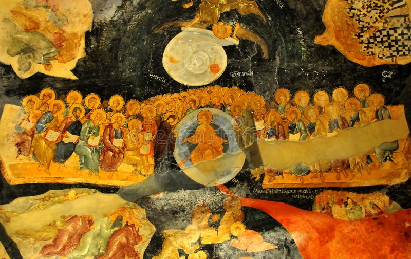 Het laatste oordeel stock afbeelding. Afbeelding bestaande uit christen ...