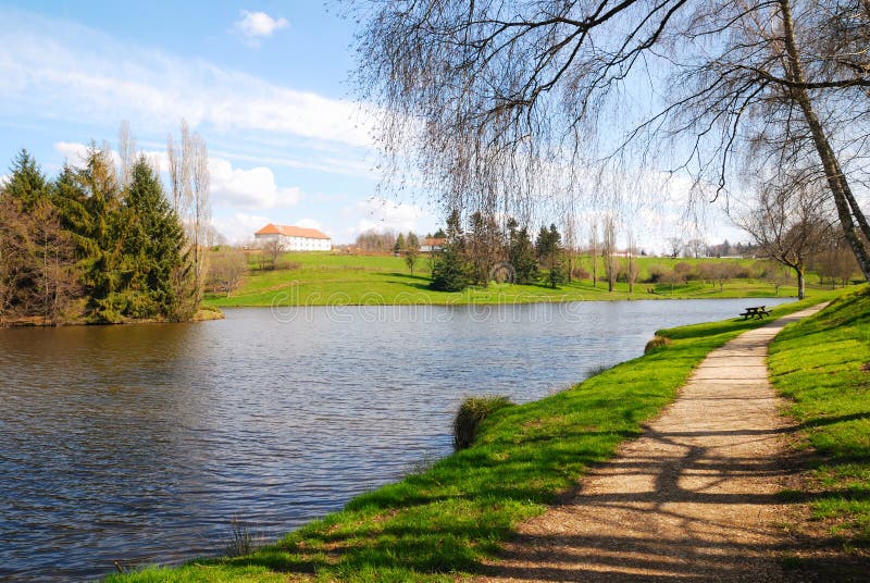 Frans landschap stock afbeelding. Image of platteland - 2516931