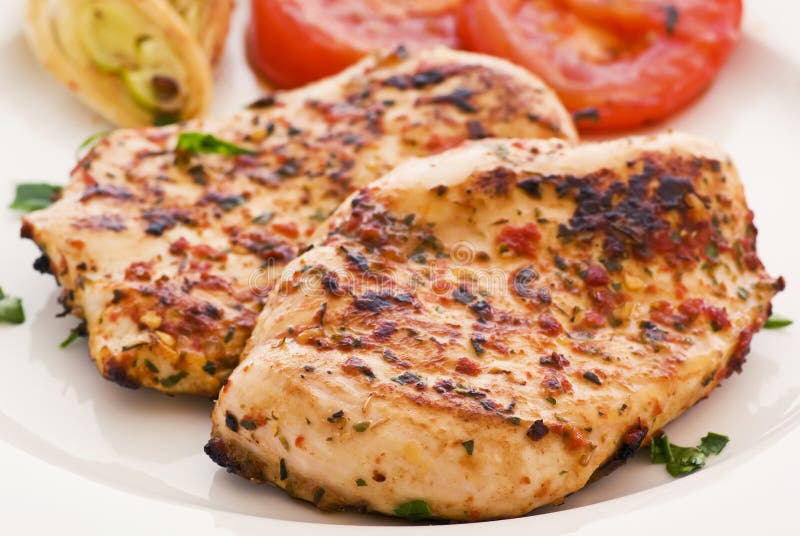 Het Lapje vlees van de kip stock afbeelding. Image of smelten - 12457715