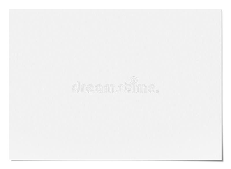 Het Lege Blad Van Het Witboek Stock Illustratie - Illustration of ...