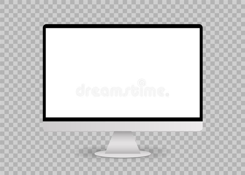 4k TV-het Scherm Op Wit Wordt Geïsoleerd Dat Vector Illustratie ...