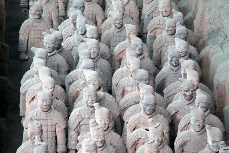 Terracotta-leger redactionele stock foto. Image of grond - 14026358