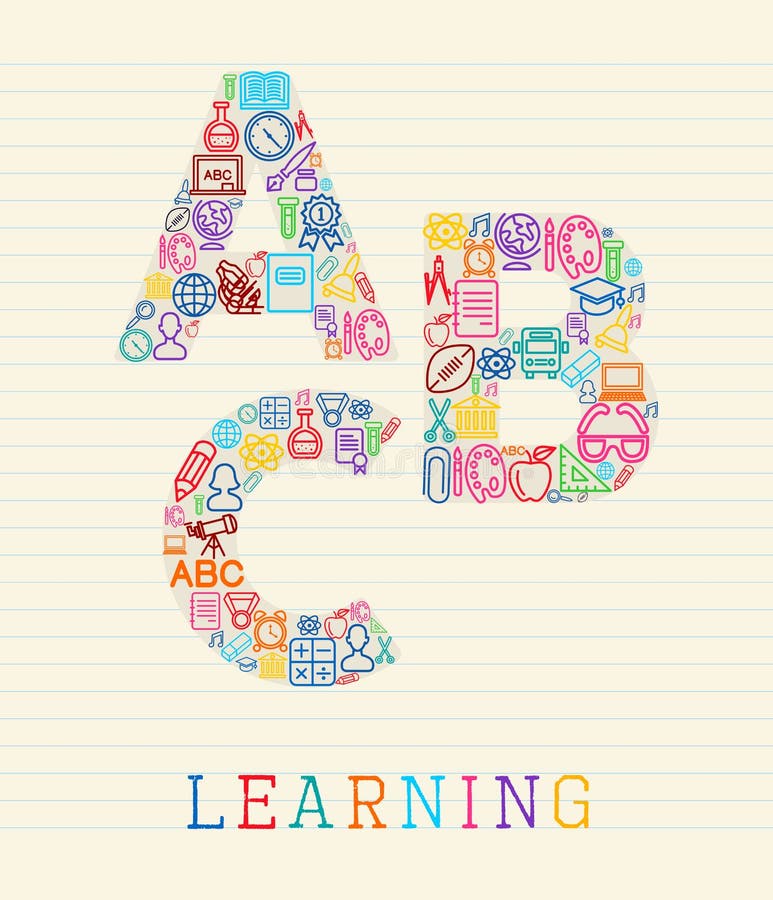 Onderliggende Leerstof Leren Het Leerlingeneducatiepictogram Leren ...