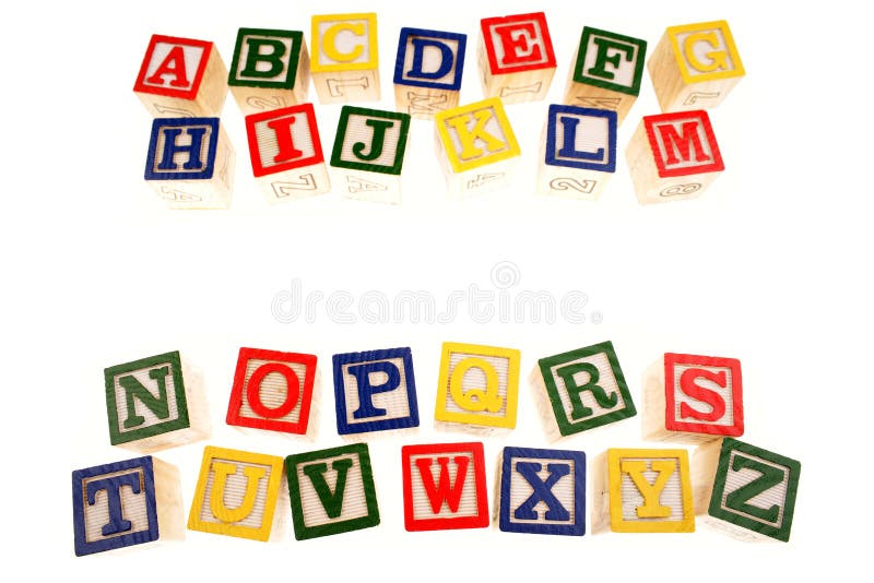 Het Leren Van Het Alfabet Blokken Stock Foto - Image of voorwerpen ...