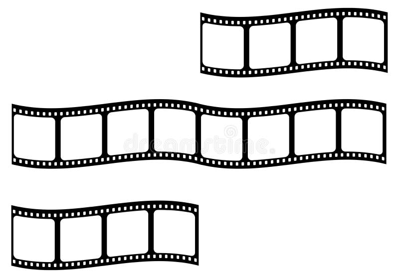 Het lint van de film vector illustratie. Illustration of broodje - 8555456