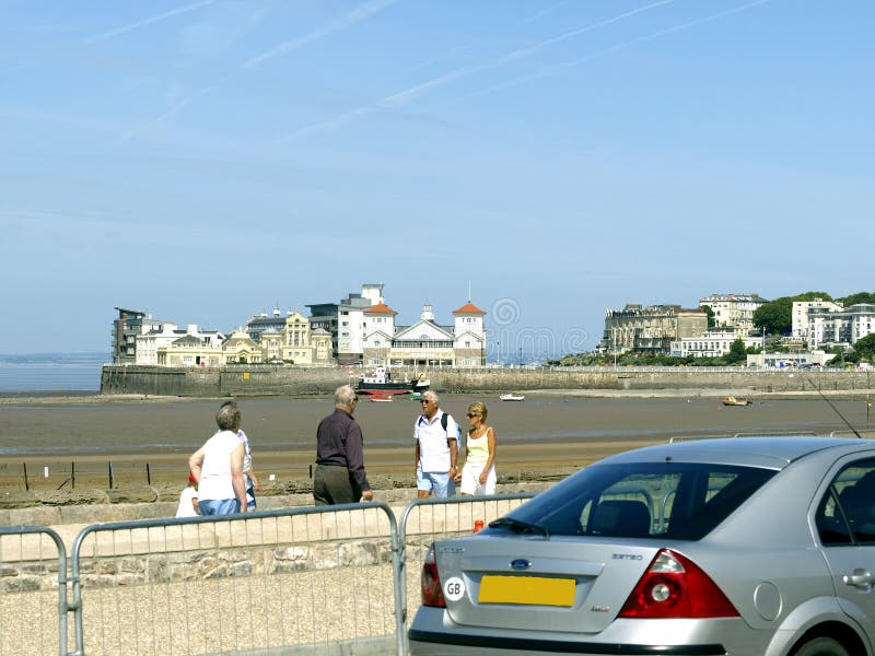 Het Lopen Van De Prom.Weston-super-Merrie. Redactionele Stock Foto ...