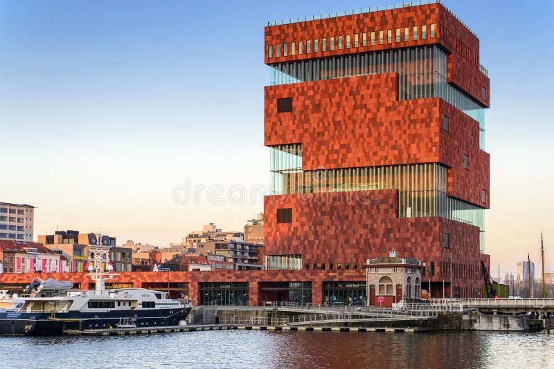 Het MAS Museum in Antwerpen, België Redactionele Stock Foto - Image of ...