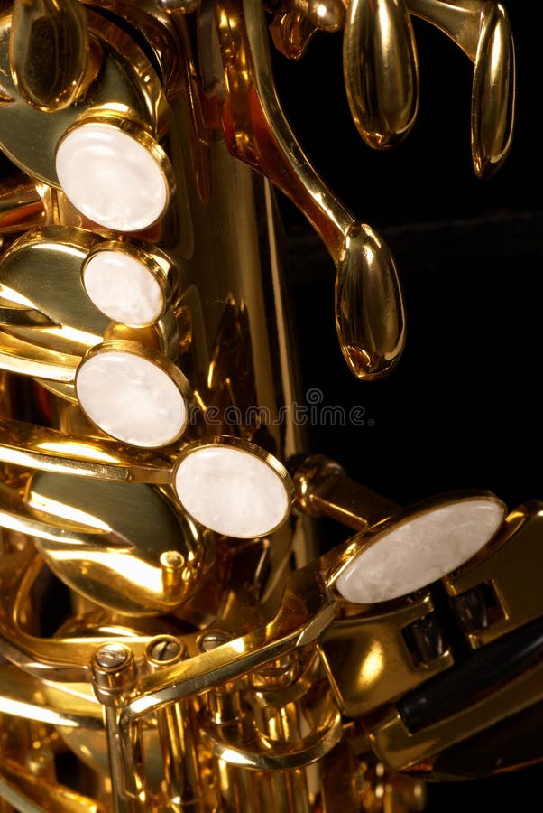 Het Mechanisme Van Het Blaasinstrument Stock Foto - Image of gouden ...