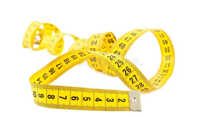 Het meten van band stock foto. Image of geel, instrument - 18335802