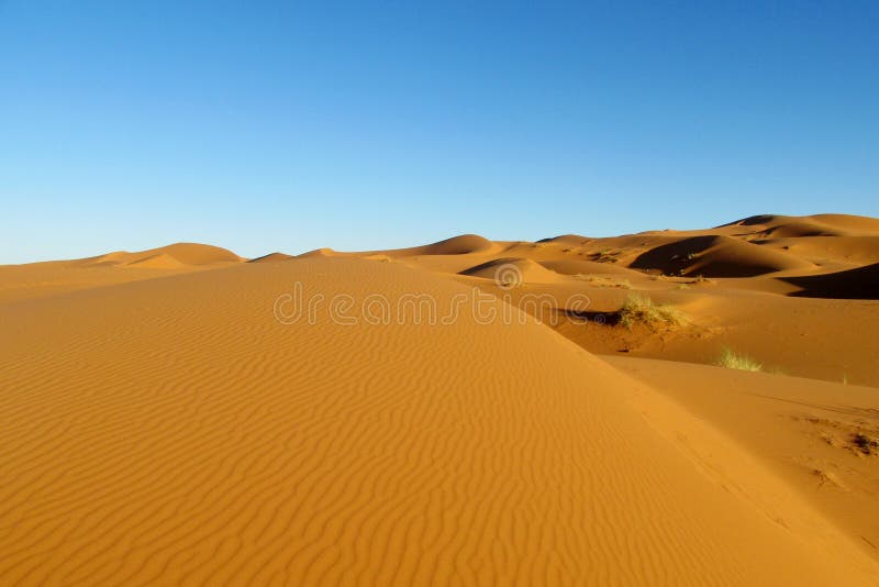 Het Mooie Landschap Van De Zandwoestijn Stock Afbeelding - Image of ...