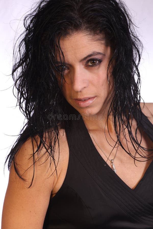 Nat haar look stock foto. Image of speels, stedelijk, sterk - 4066526
