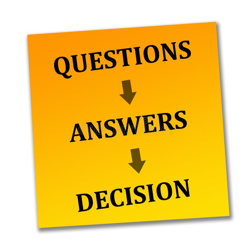 Het nemen van een besluit stock illustratie. Illustratie bestaande uit ...