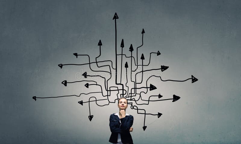 Probleemoplossingsdiagramma Stock Illustratie - Illustration of zaken ...