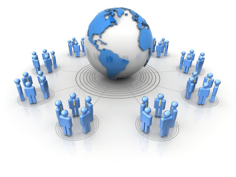 Het netwerk van mensen stock illustratie. Illustration of team - 11733754
