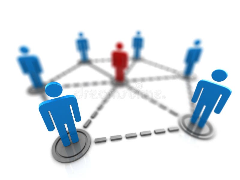 De Mensen Verbinden in Sociale Media Netwerk of Zaken Vector ...