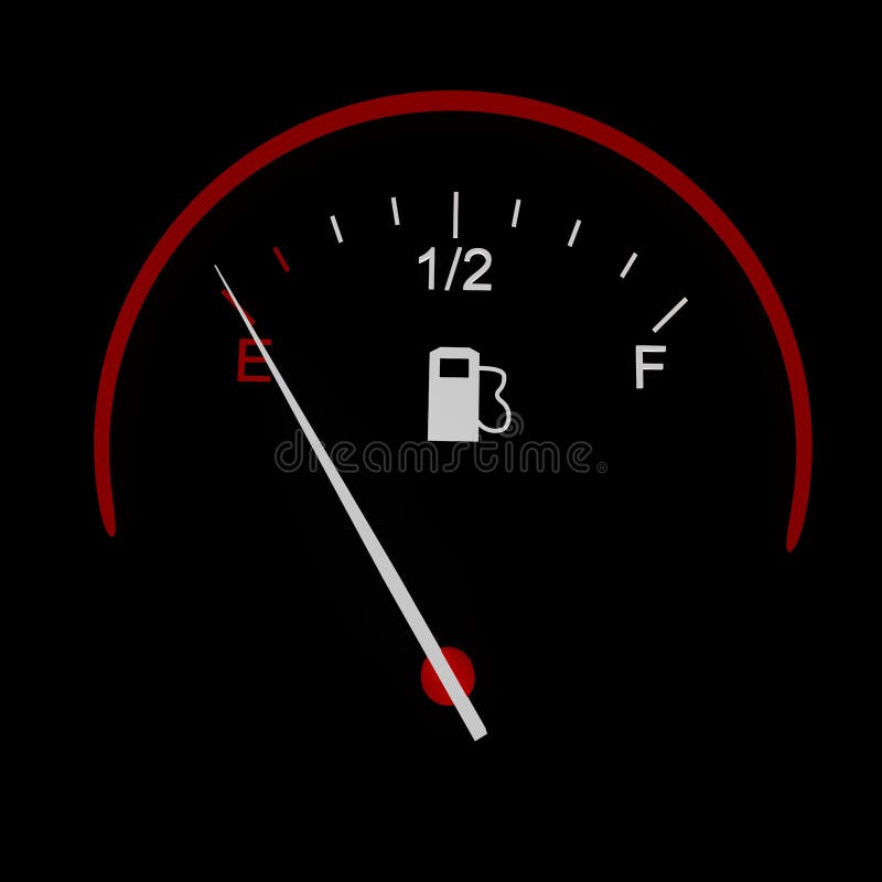 Het Niveau Van De Brandstof Stock Illustratie - Illustration of ...