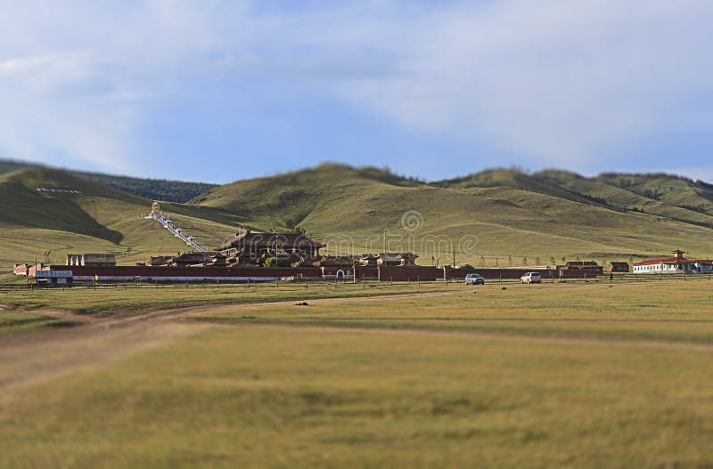 Het Nomadeleven Van Mongool Op Savanne Stock Foto - Image of kameel ...