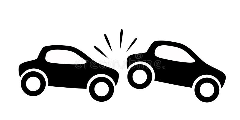 Het ongeval van de auto vector illustratie. Illustration of ziekenwagen ...