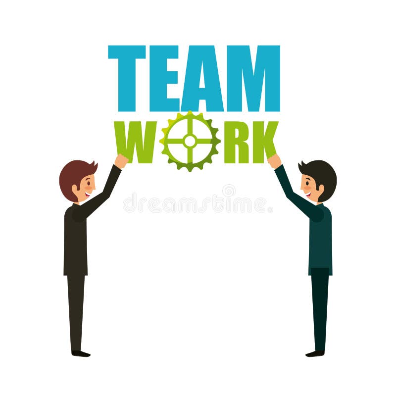 Het Ontwerp Van Het Teamwerk Vector Illustratie - Illustration of ...