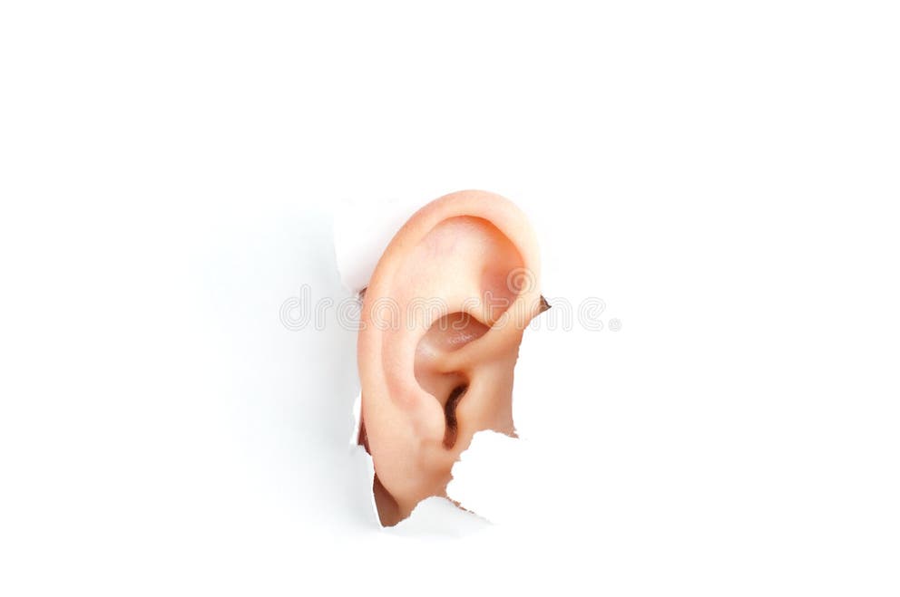 Het oor van de vrouw stock foto. Image of persoon, vorm - 12951436
