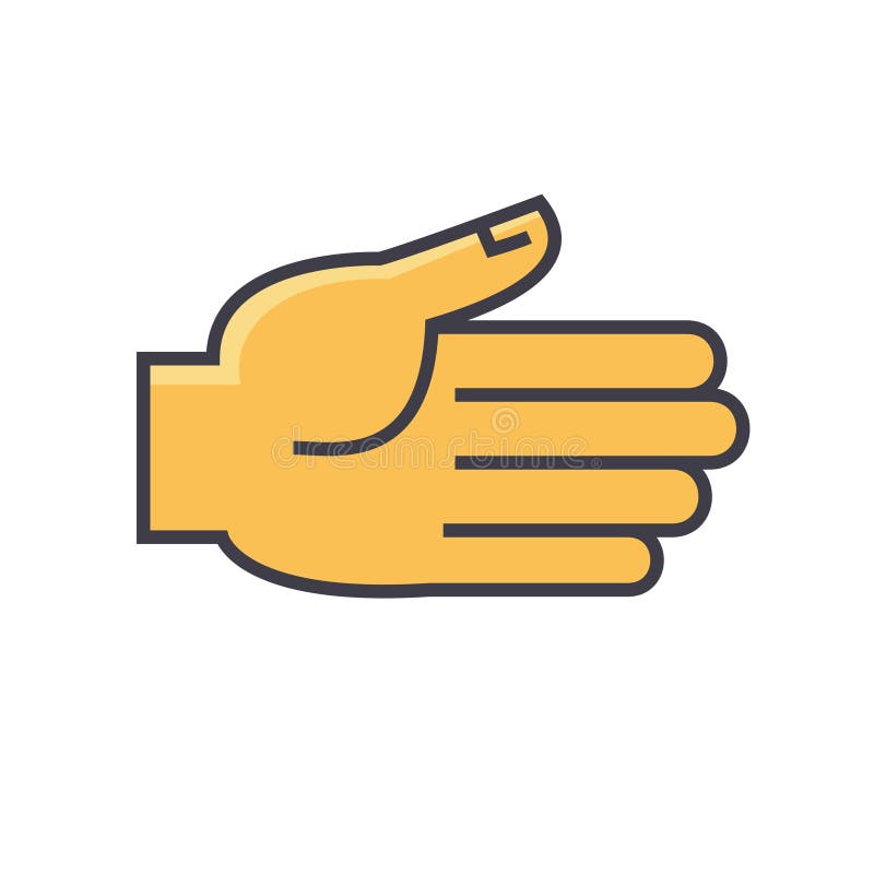 Handgebaar Die Steun, Zorg, Beschermingsconcept Symboliseren Vector ...