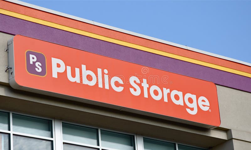 Het Openbare Teken Van De Opslag Redactionele Stock Afbeelding - Image ...