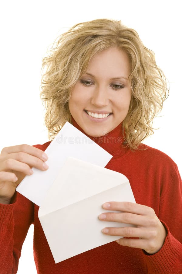 Het openen van een brief stock afbeelding. Image of sluiting - 7397789