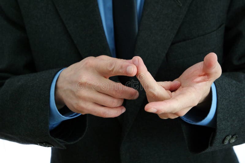 Het opsommen van iets stock foto. Afbeelding bestaande uit kostuum ...