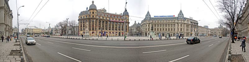 Het Oude Gebouw-universitaire Vierkant Van Boekarest Redactionele ...