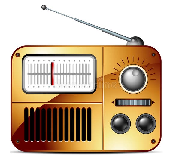 Het Oude Radiopictogram Van De FM Vector Illustratie - Illustration of ...