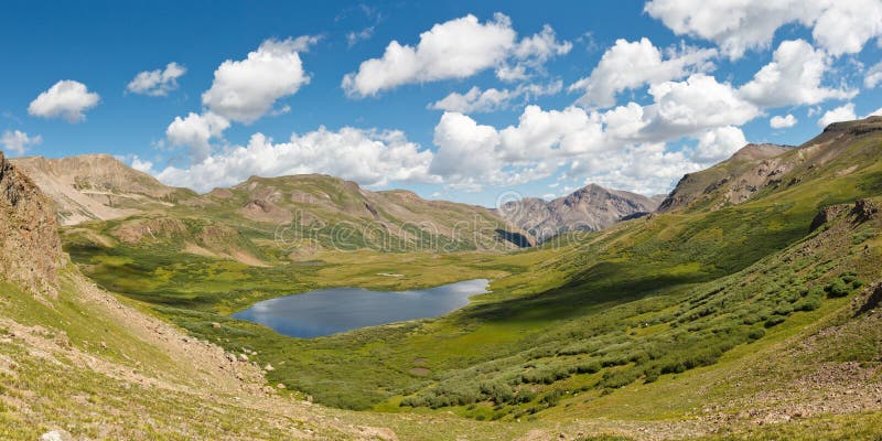 Het Panorama Van Het Meer Van De Berg Van Colorado Stock Afbeelding ...