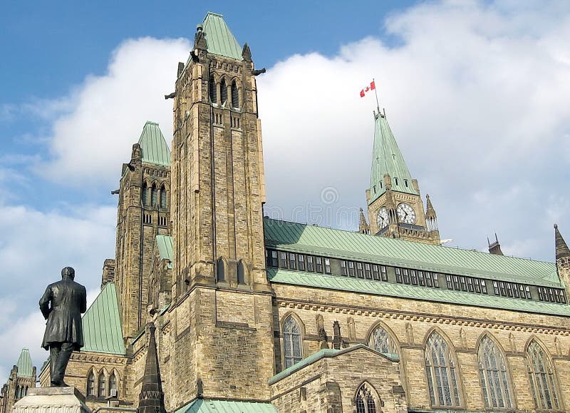 Parlementsgebouwen Van Ottawa Mei 2008 Stock Afbeelding - Image of ...