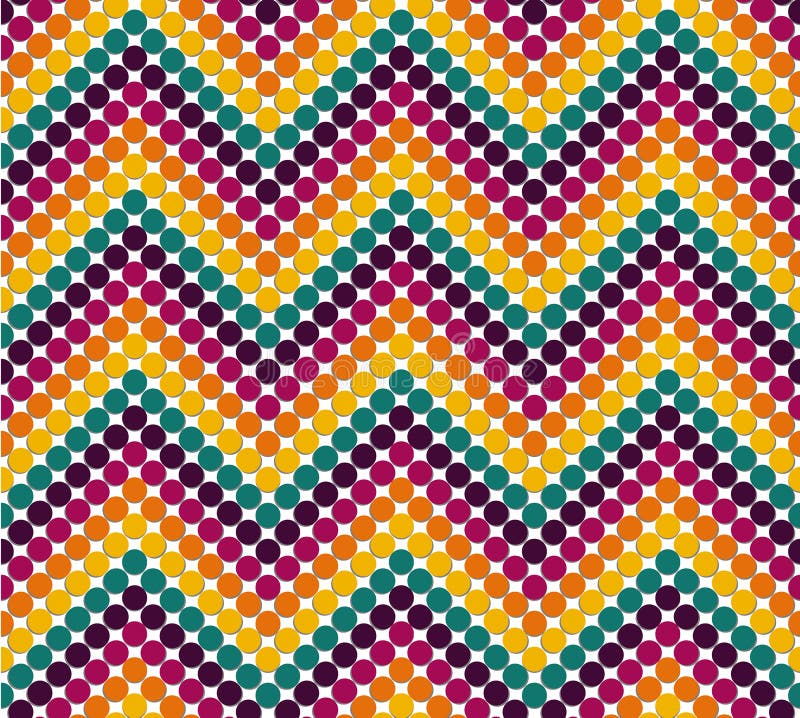 Het Patroon Van De Zigzag in Leuke Kleur Stock Illustratie ...