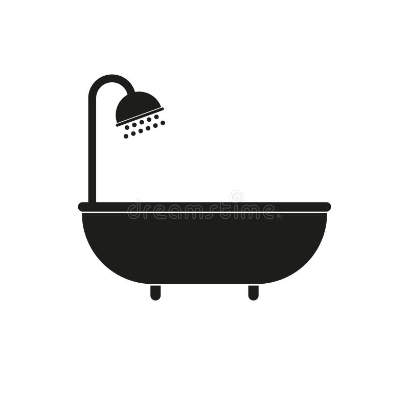 Het Pictogram is Een Bad Vector Illustratie Vector Illustratie ...