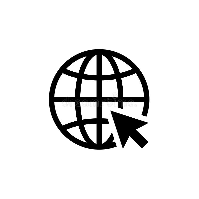 Het Pictogram? Internet Van Internet En Computertechnologie Ga Naar De ...