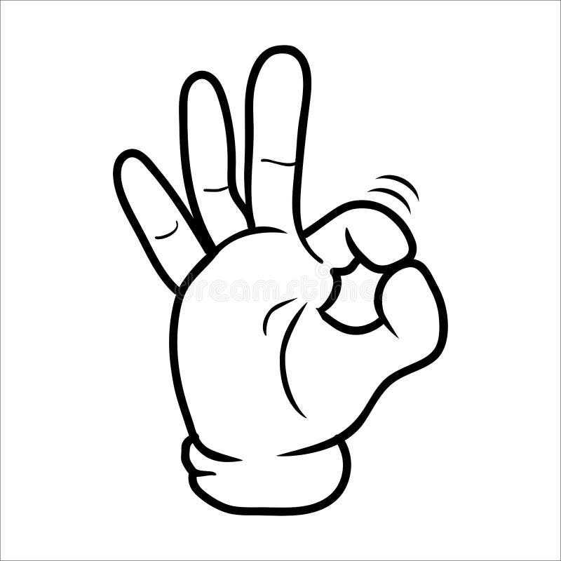 O.K. Pictogram, O.k. Pictogramvector Vector Illustratie - Illustration ...