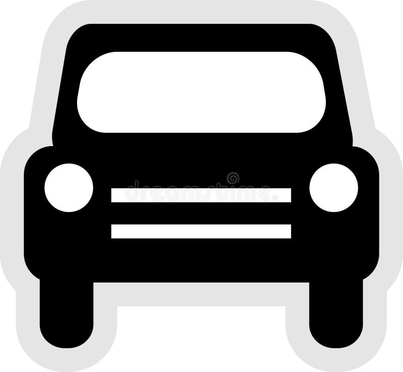Het Pictogram van de auto vector illustratie. Illustration of grafiek ...