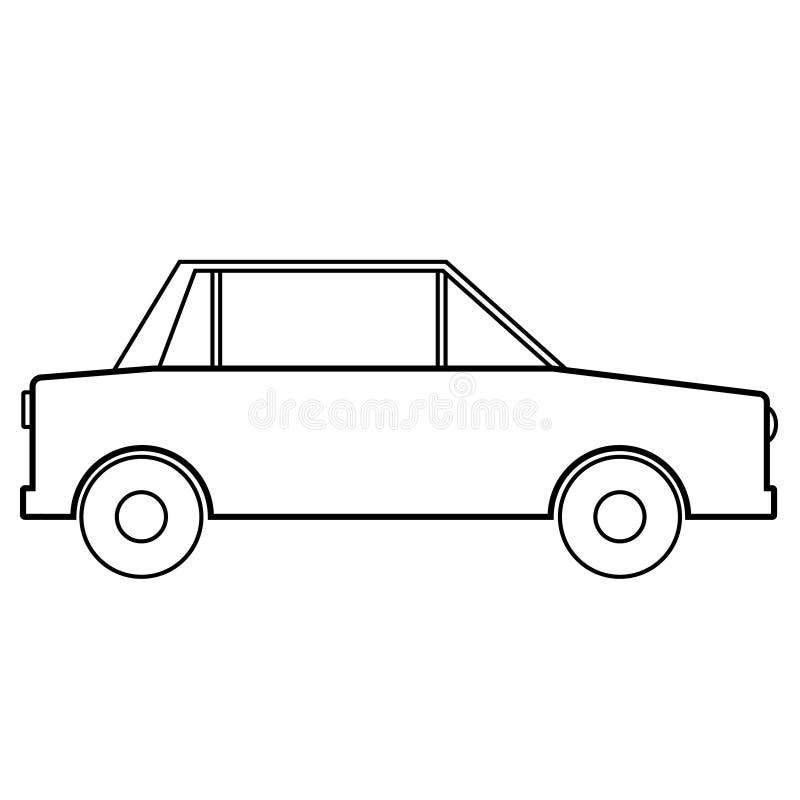 Auto met aanhangwagen vector illustratie. Illustration of achtergrond ...