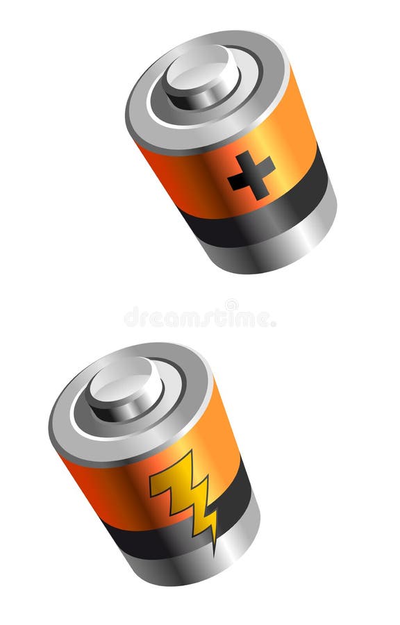 Het Pictogram Van De Batterij Vector Illustratie - Illustration of ...