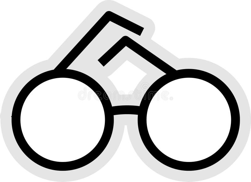 Het Pictogram van de bril vector illustratie. Illustration of kijk - 32637
