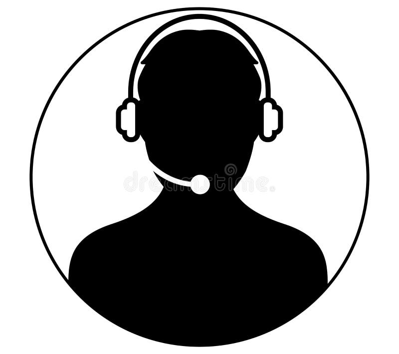 Het Pictogram Van De Call Centremens Vector Illustratie - Illustration ...
