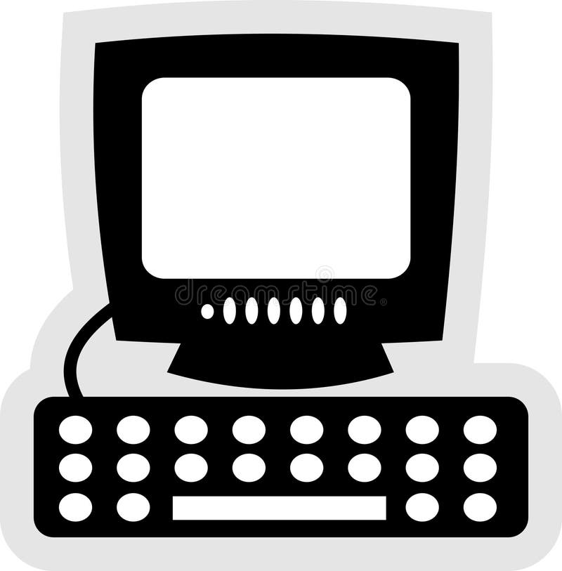Het Pictogram Van De Computer Vector Illustratie - Illustratie ...