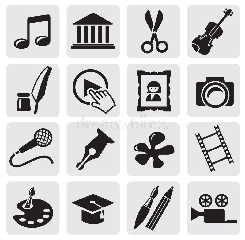 Het Pictogram Van De Cultuur Van De Kunst Vector Illustratie ...