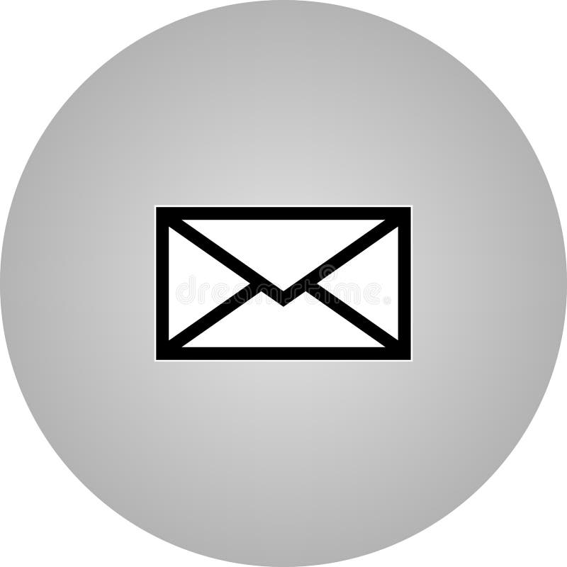 Het Pictogram Van De E-mailsymboolbrief - Vector Vector Illustratie ...