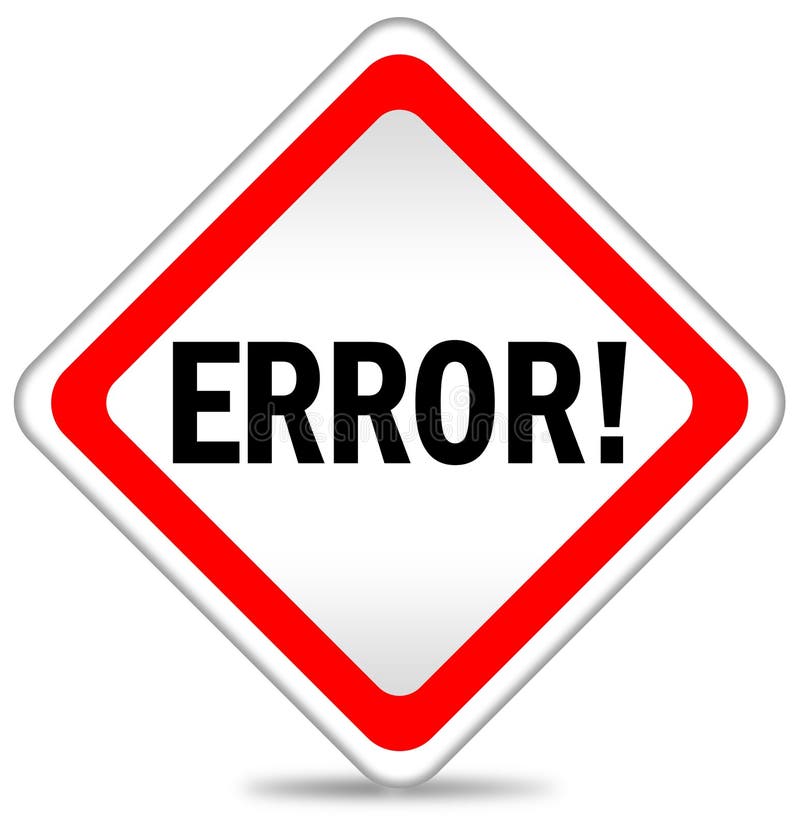Het pictogram van de fout stock illustratie. Illustration of uitroep ...