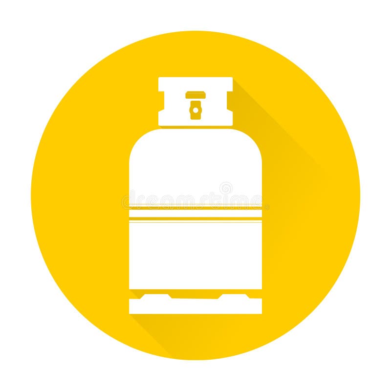 Het Pictogram Van De Gasfles Vector Illustratie - Illustration of ...