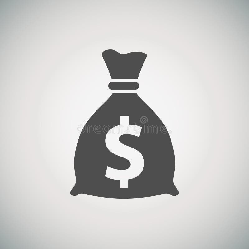 Het Pictogram Van De Geldzak Vector Illustratie - Illustration of ...