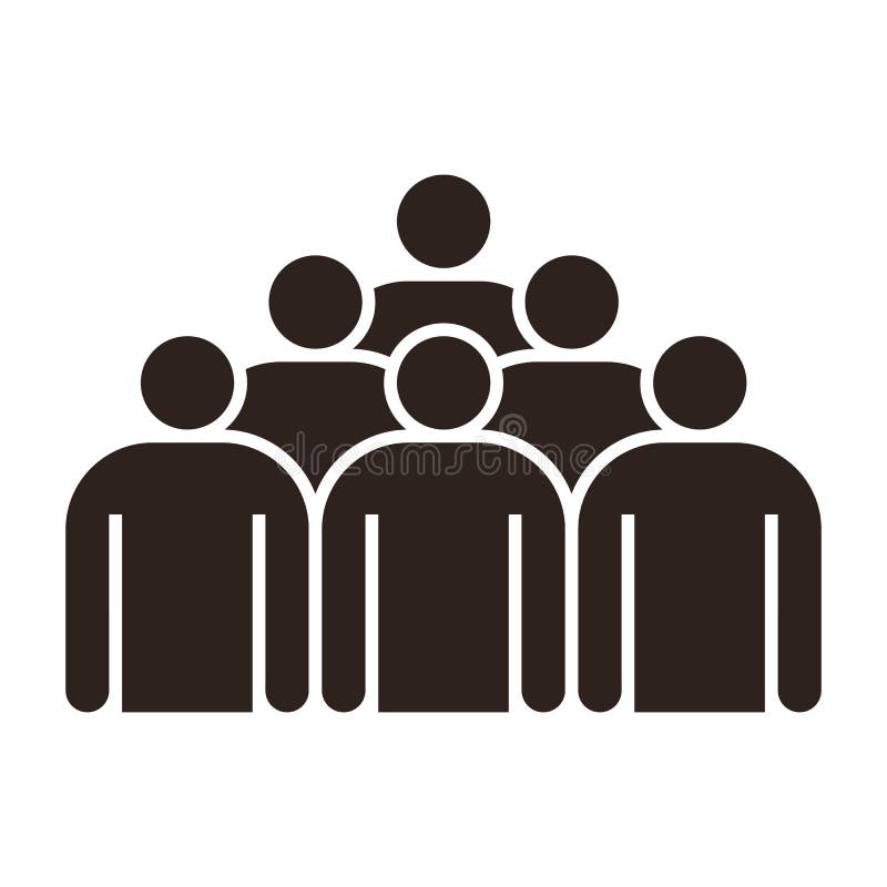 Het Pictogram Van De Groep Mensen Vector Illustratie - Illustration of ...