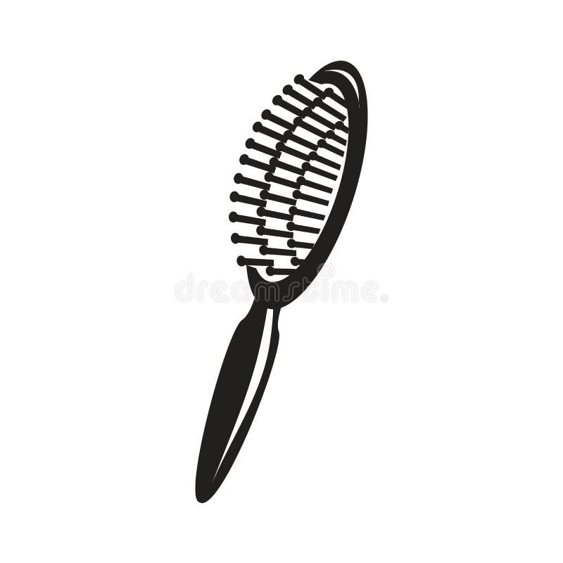 Het Pictogram Van De Haarborstel Vector Illustratie - Illustration of ...