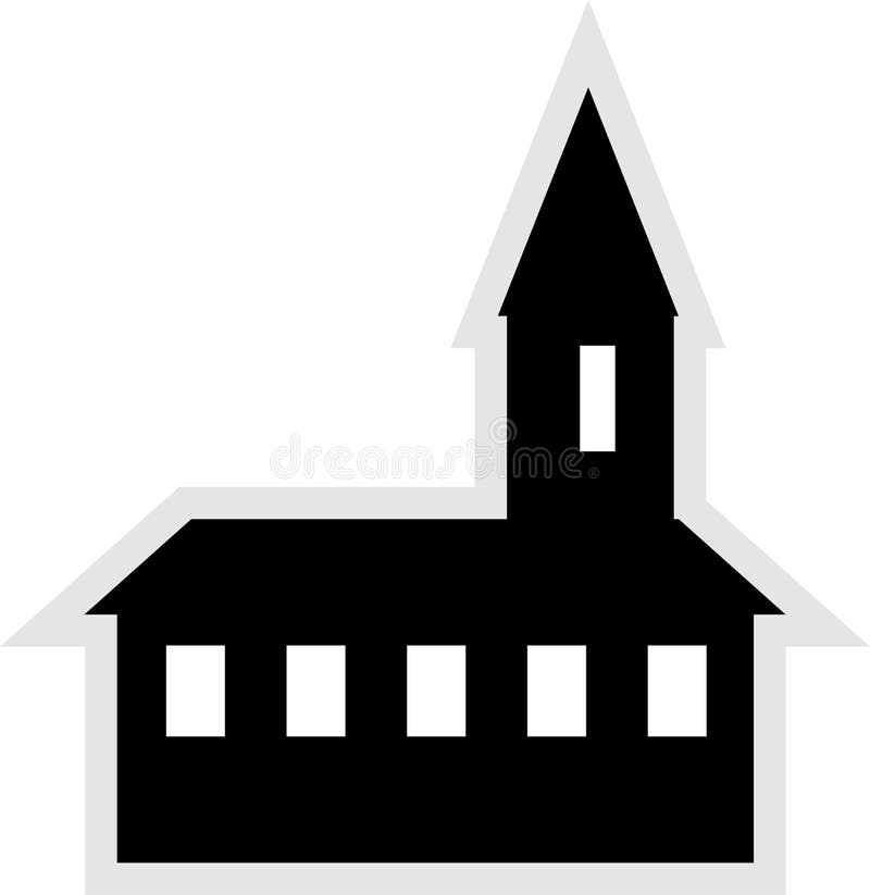 Het Pictogram van de kerk vector illustratie. Illustratie bestaande uit ...
